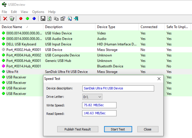 USB Speed Test | Andreas' Blog